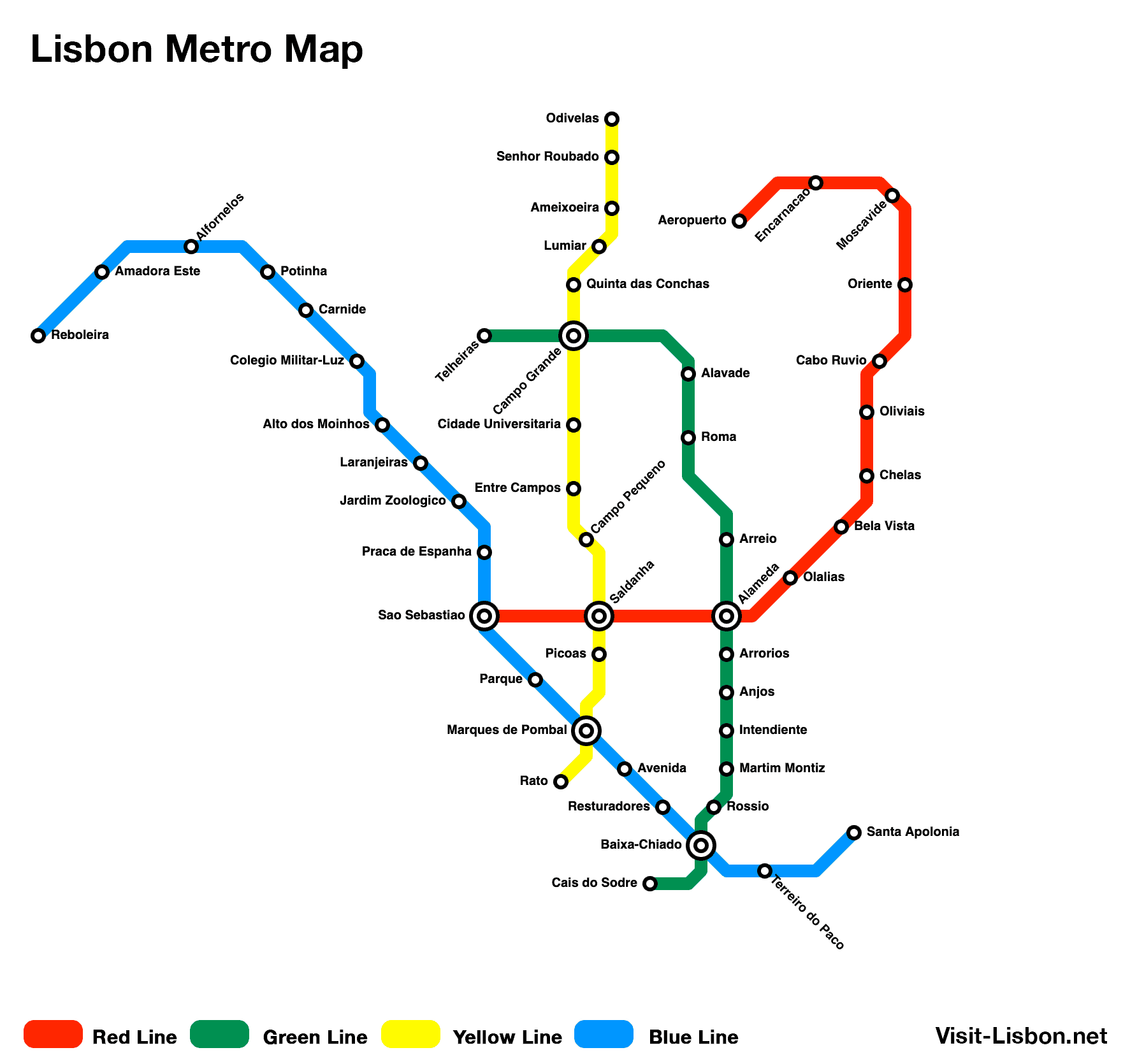 Lisbon Metro Guide - Tickets, Times and Map - Visit Lisbon